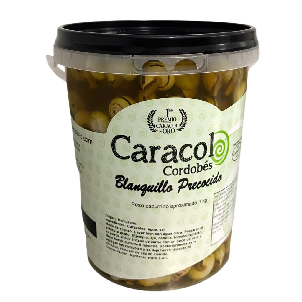 Blanquillo precocido (Theba Pisana) 1kg – Caracol Cordobes